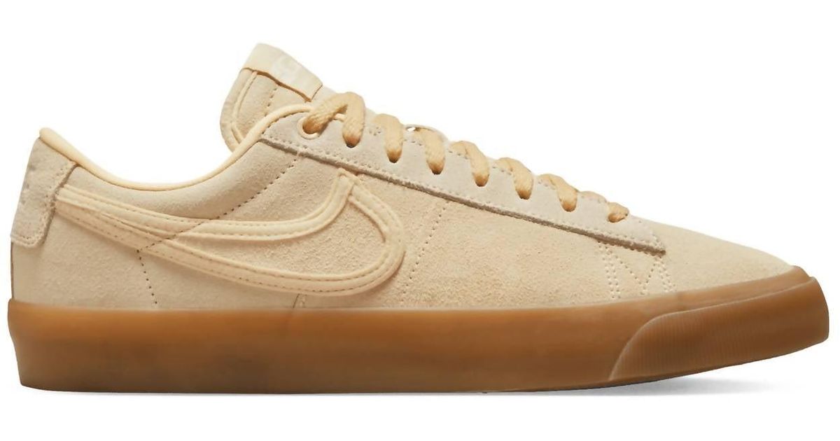 Nike Sb Blazer Low Pro Gt Premium Sneaker in Natural for Men | Lyst