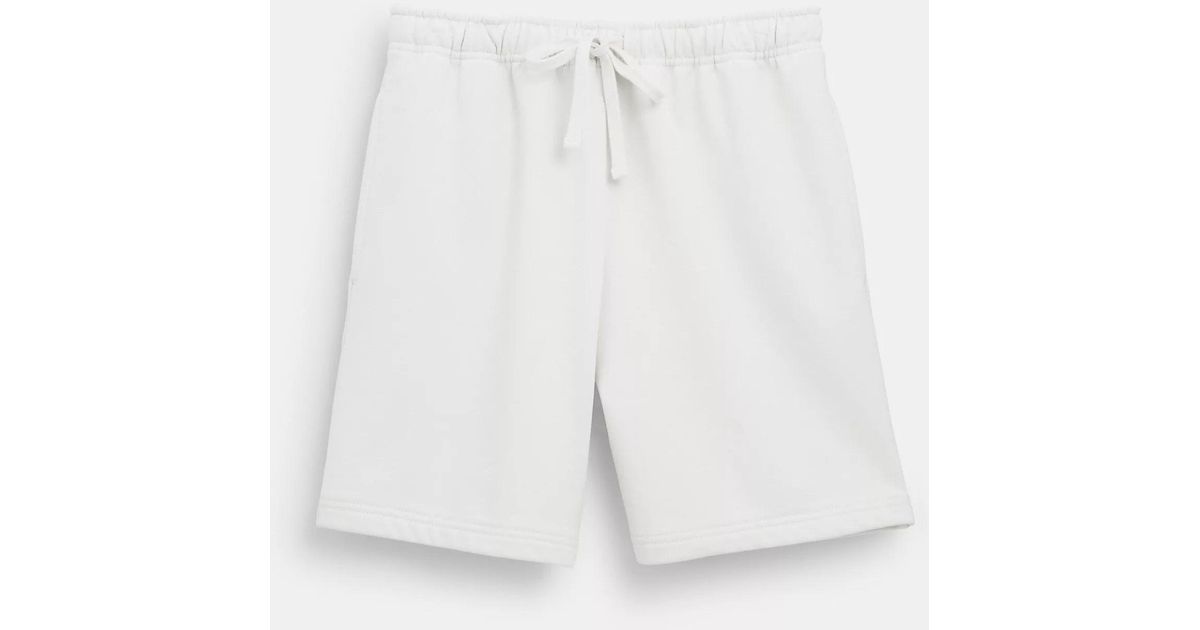 COACH Tonal Signature Shorts in White for Men | Lyst