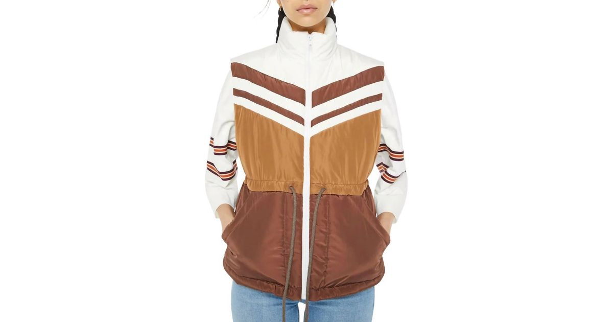 Mother Threes Company Collegiate Cowpoke Vest in Brown | Lyst