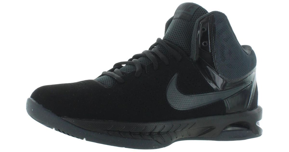 Nike Suede Sneakers Basketball Shoes in Black for Men | Lyst
