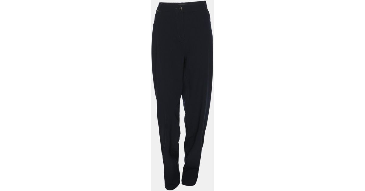 Elena Miro Jersey Wide Leg Trousers in Black | Lyst