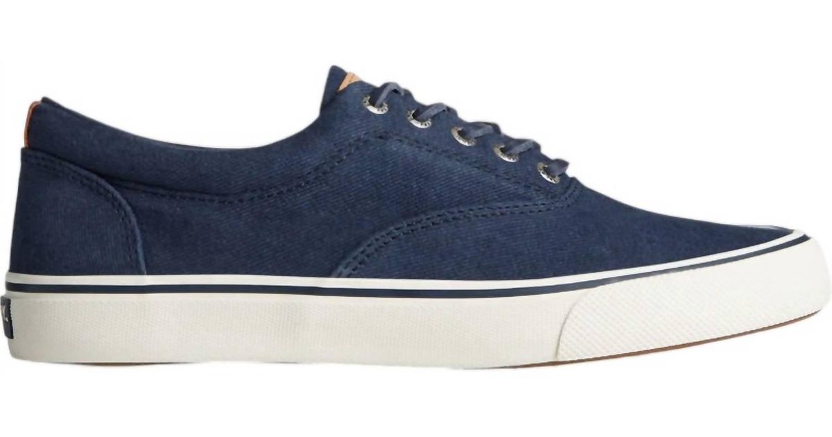 Sperry Top-Sider Striper Ii Cvo Textile Sneaker in Blue for Men | Lyst