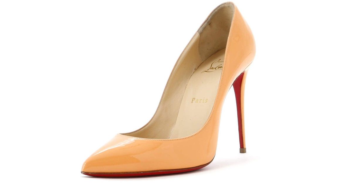 Christian Louboutin So Kate Pumps Patent 120 in Natural | Lyst