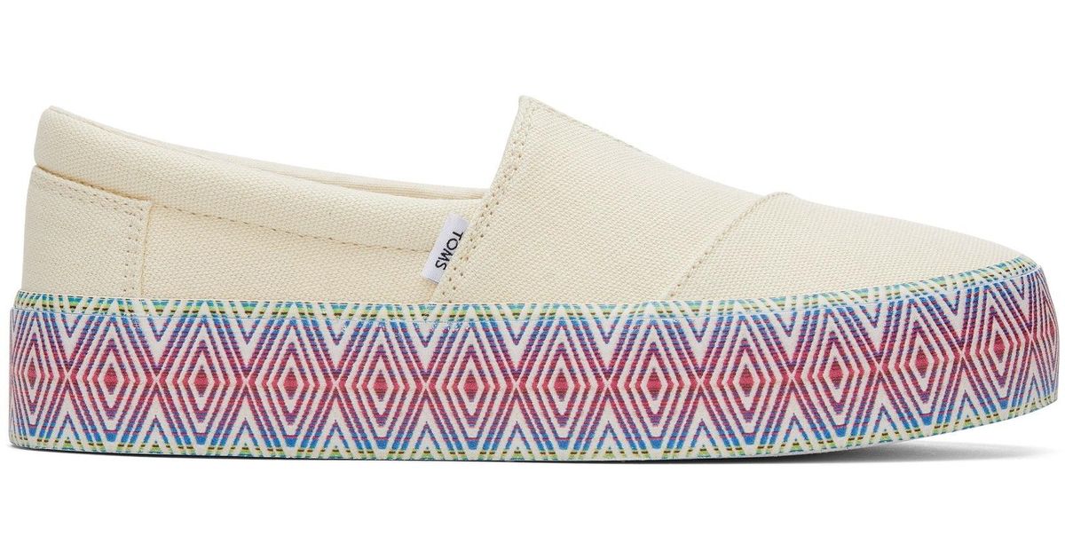 TOMS Fenix Platform Natural Sneakers in Pink | Lyst