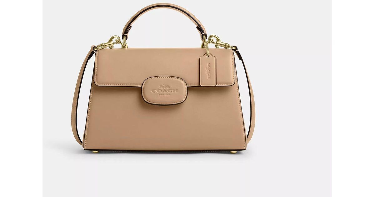 COACH Eliza Top Handle Bag in Black | Lyst