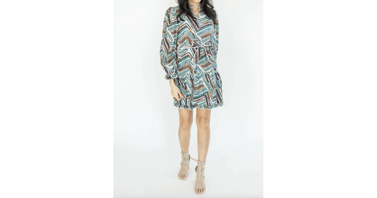 Victoria Dunn Athena Mini Dress in Blue | Lyst