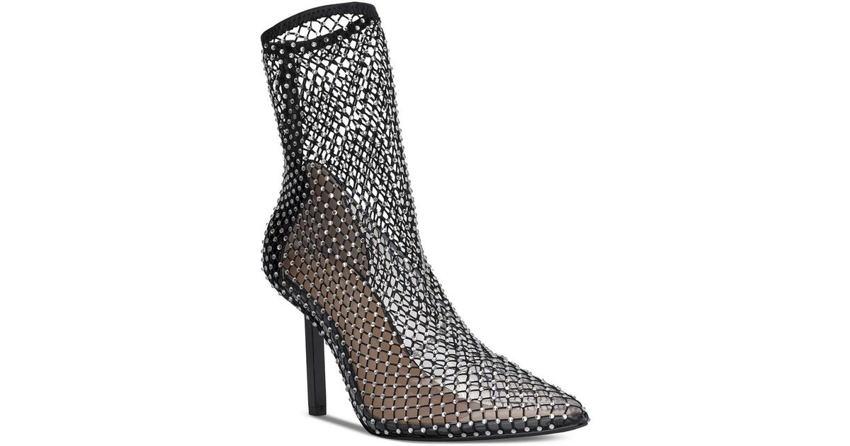 INC Edrice Rhinestone Mesh Pumps in Black | Lyst