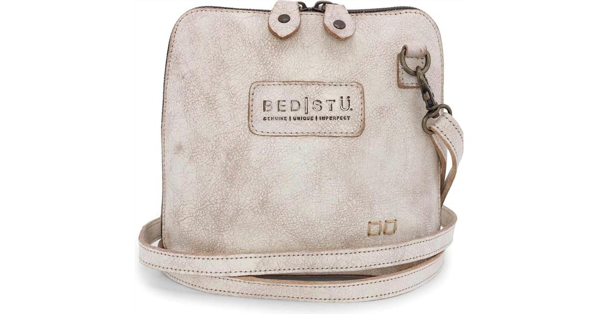 Bed Stu Ventura Leather Crossbody Bag in Natural | Lyst