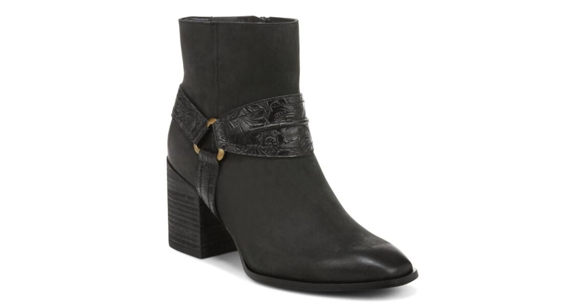 Vionic Carnelia Nubuck Boot in Black | Lyst