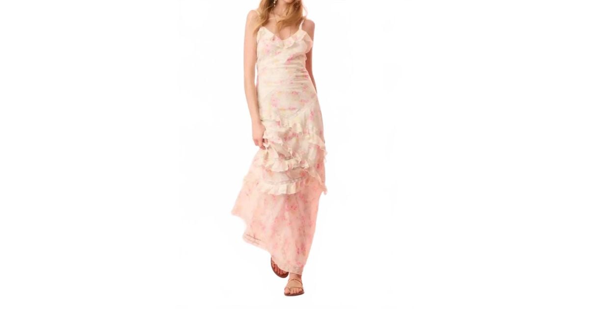 LoveShackFancy Nocelle Dress in Pink | Lyst
