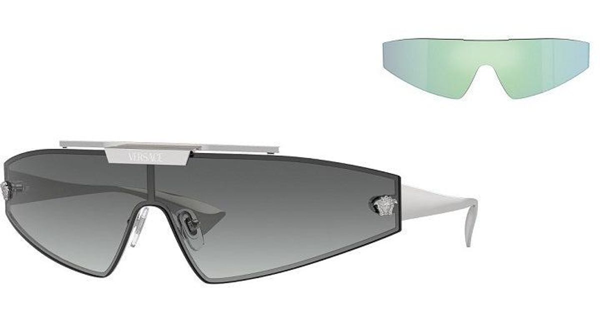 Versace Shield Full Rim, With A Frame And Gradient Lens in Gray | Lyst