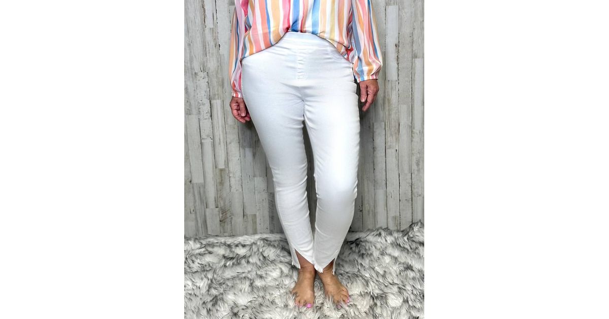 Charlie b Oak Creek Fringe Jean in Gray | Lyst