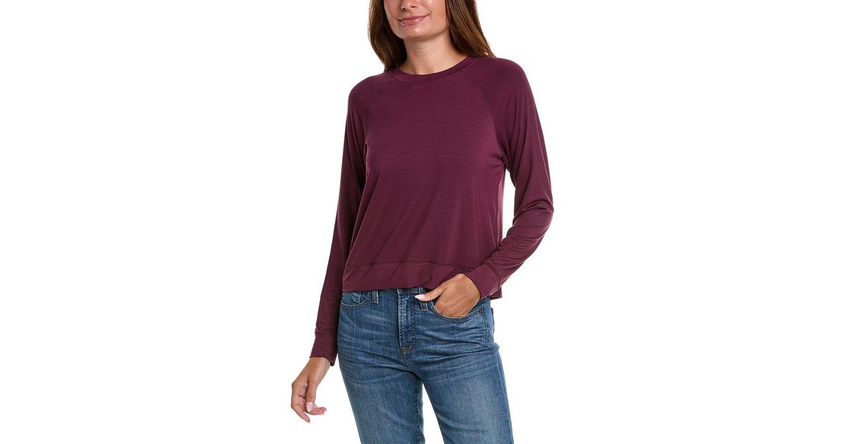 Lively The All-day Crew T-shirt in Purple | Lyst