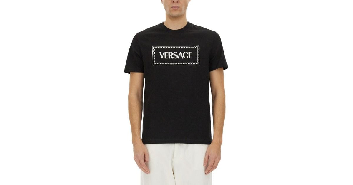 Versace Tshirt Clothing in Black for Men | Lyst
