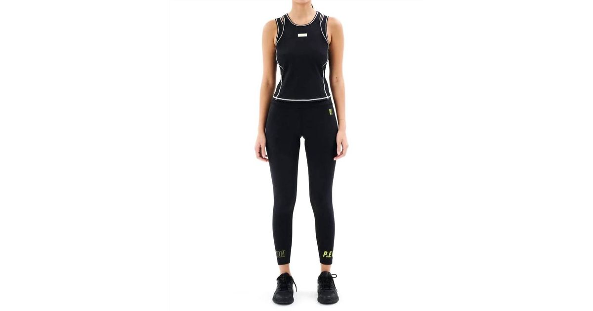 P.E Nation Orbital Tank in Black | Lyst