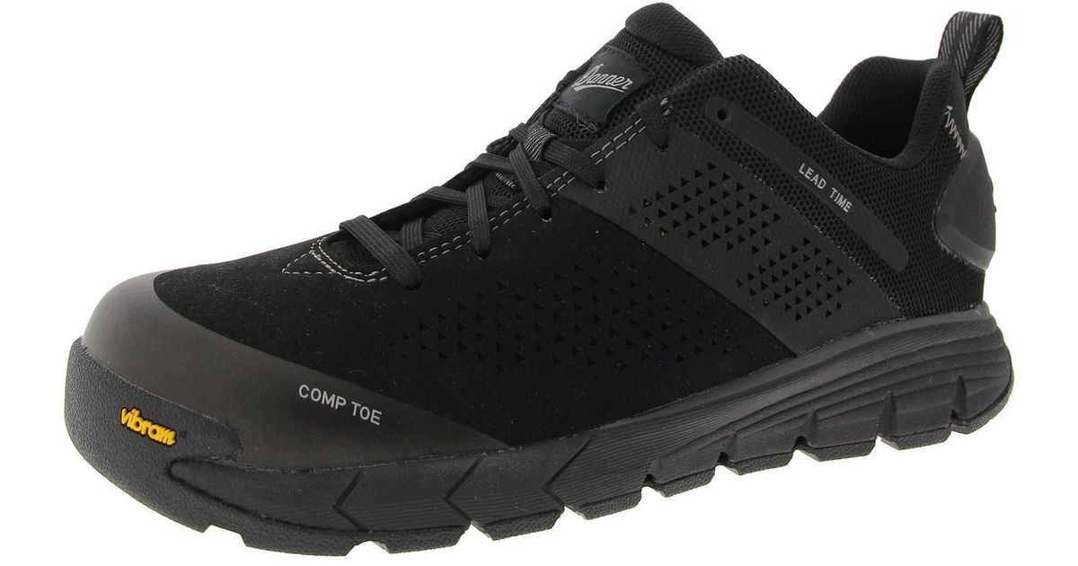 Danner Slip Resistant Faux Suede Work & Safety Shoes in Black | Lyst