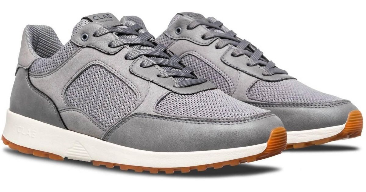 CLAE Joshua Vegan Trainer Shoes in Gray for Men | Lyst