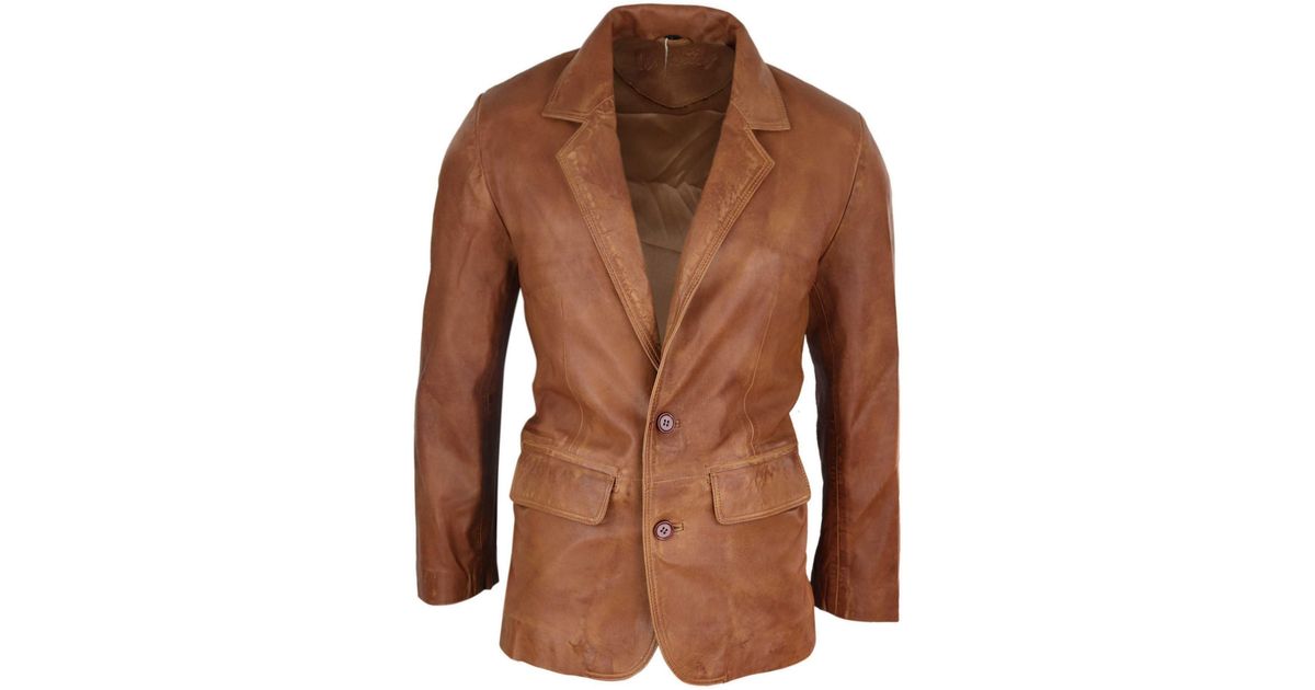 TruClothing Classic 2 Button Blazer in Brown for Men | Lyst