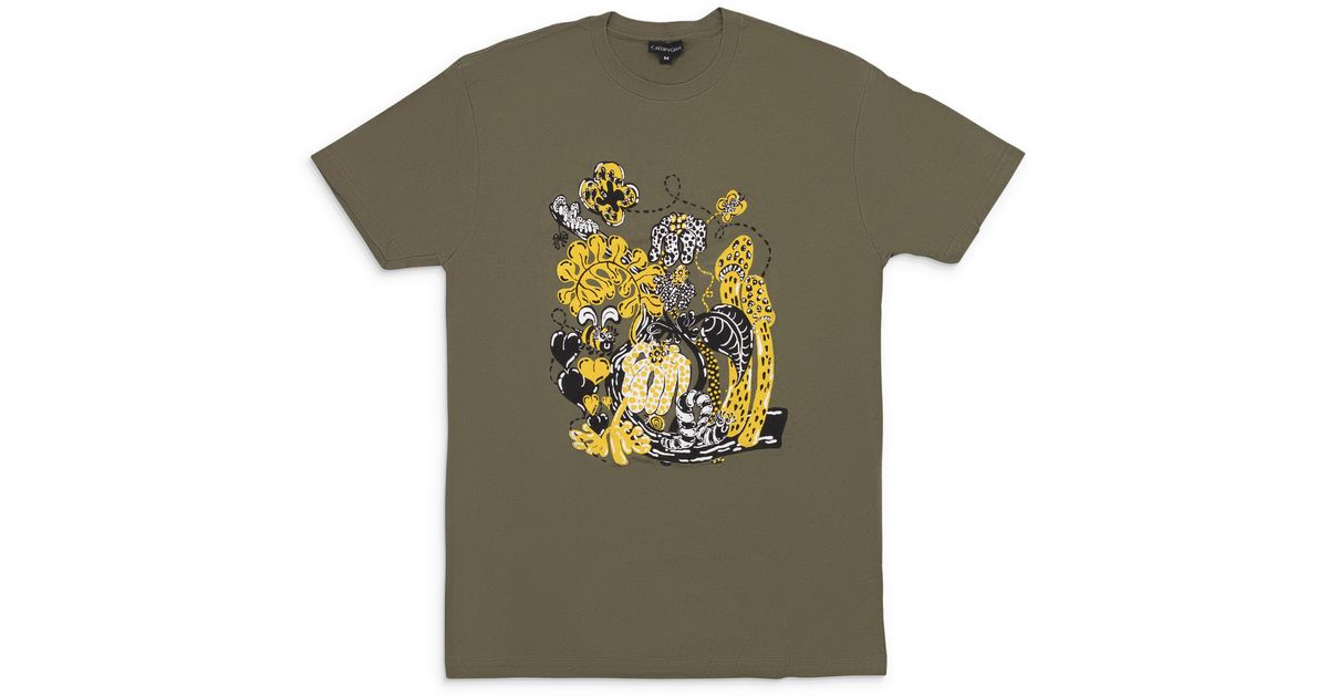 CALLIPYGIAN Tini Caterpillar Military T-Shirt in Green | Lyst