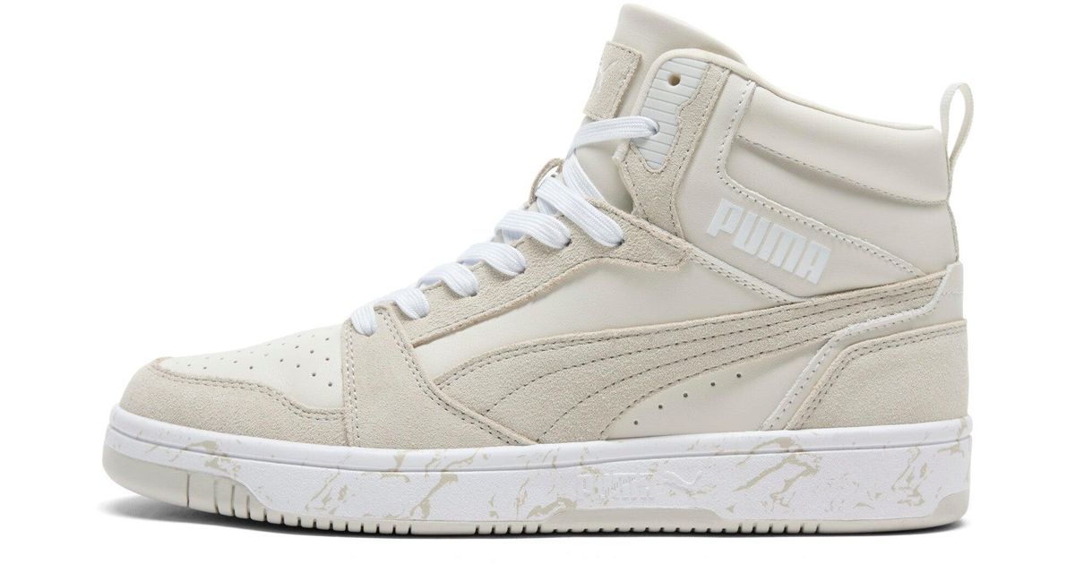 PUMA Rebound V6 Marble Sneakers in White for Men | Lyst