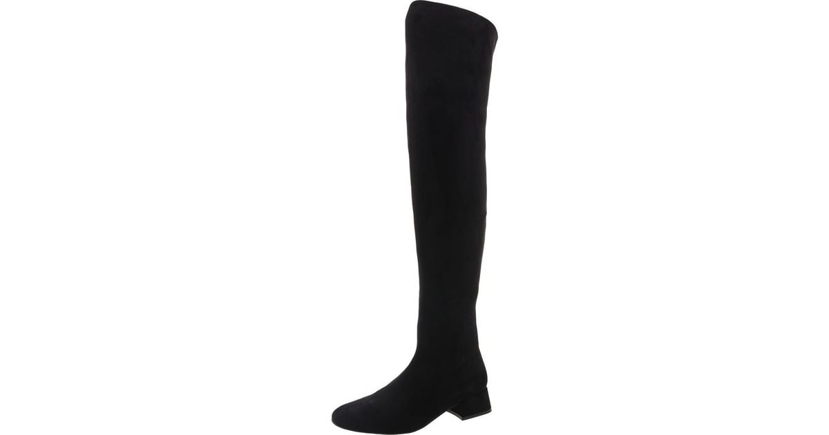 Jeffrey Campbell Allured Block Heel Faux Suede Over-The-Knee Boots in ...