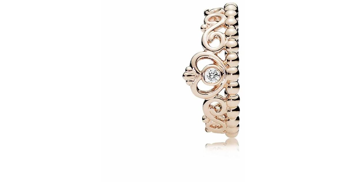 PANDORA Tiara Ring in Metallic | Lyst