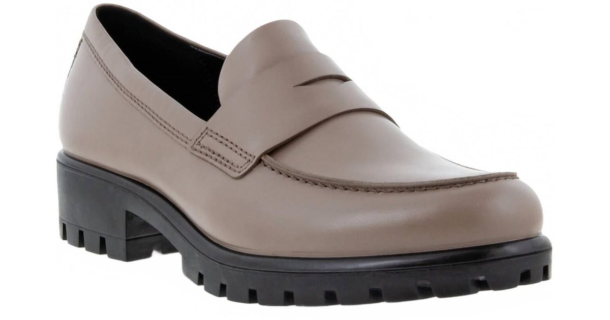 Ecco Modtray Loafer Shoes in Gray | Lyst