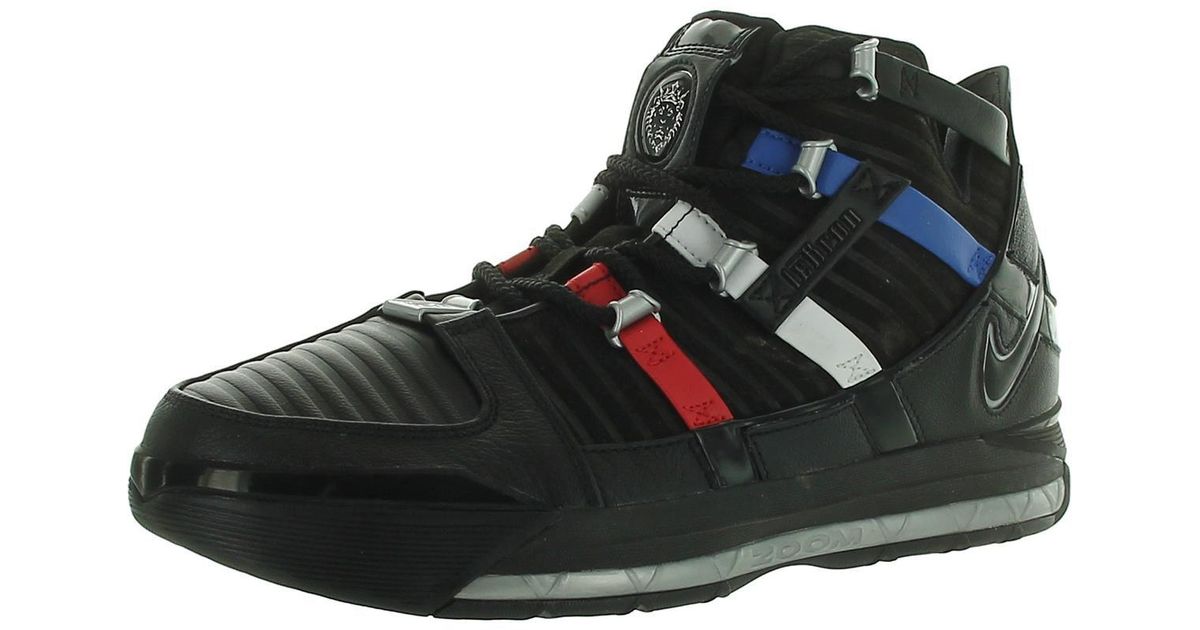 Nike Zoom Lebron Iii Qs Sport Workout Basketball Shoes in Black for Men ...