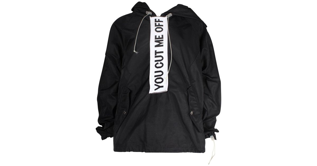 Off-White c/o Virgil Abloh Anorak 'You Cut Me Off' Hooded Jacket in ...