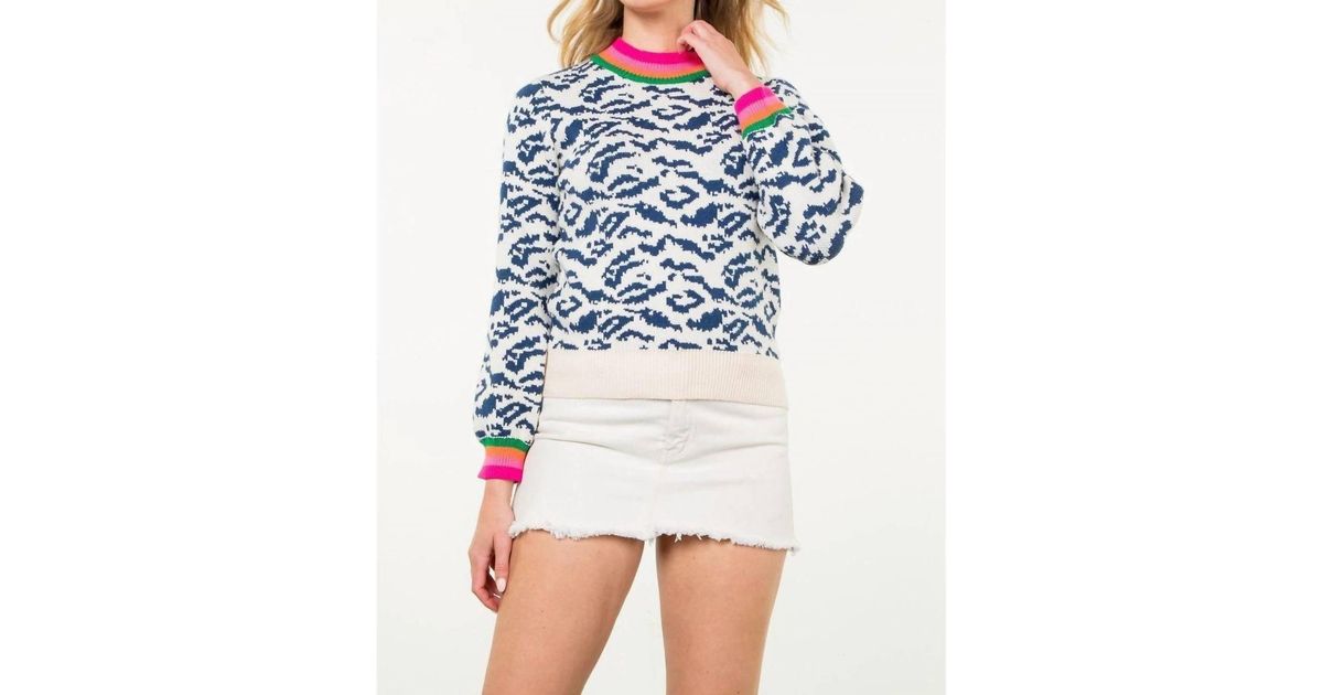 Thml Monica Sweater in Blue | Lyst