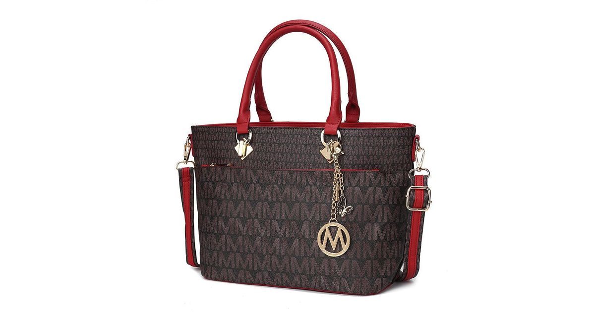 MKF Collection by Mia K Yonah Tote Bag Signature Printed Handbag Vegan ...