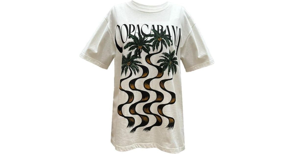 FARM Rio Relaxed T-Shirt, Off in White | Lyst