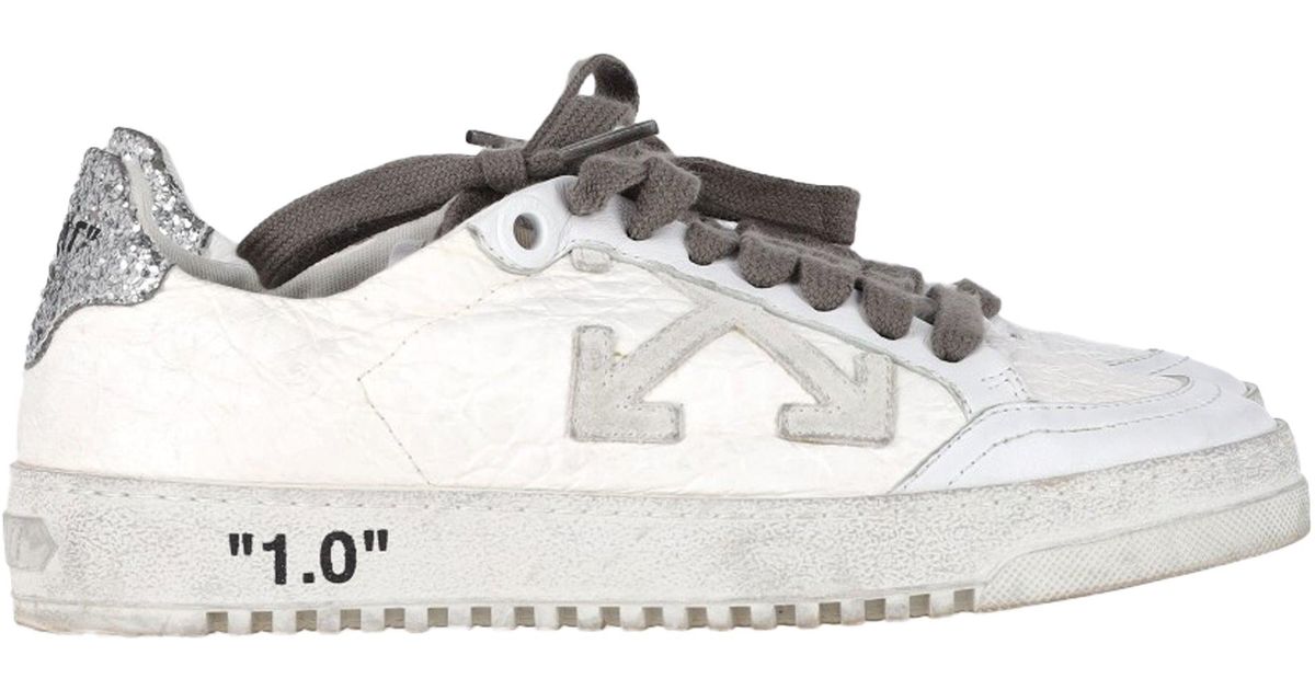 Off-White c/o Virgil Abloh 2.0 Glitter Detail Lace Low Top Sneakers in ...