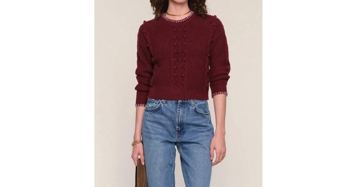 Heartloom Jaya Sweater in Red | Lyst