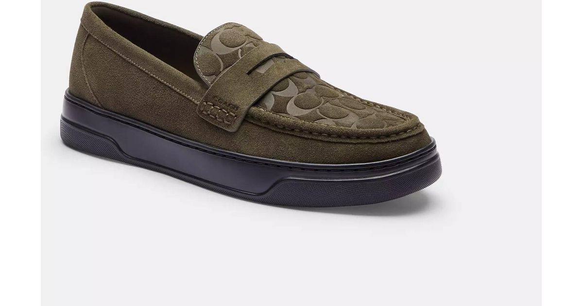 COACH Hybrid Loafer With Signature Print in Brown for Men | Lyst