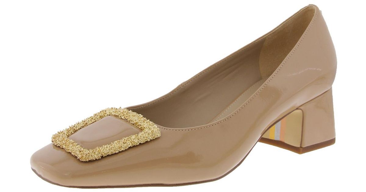 Sam Edelman Embellished Block Heels in Natural | Lyst