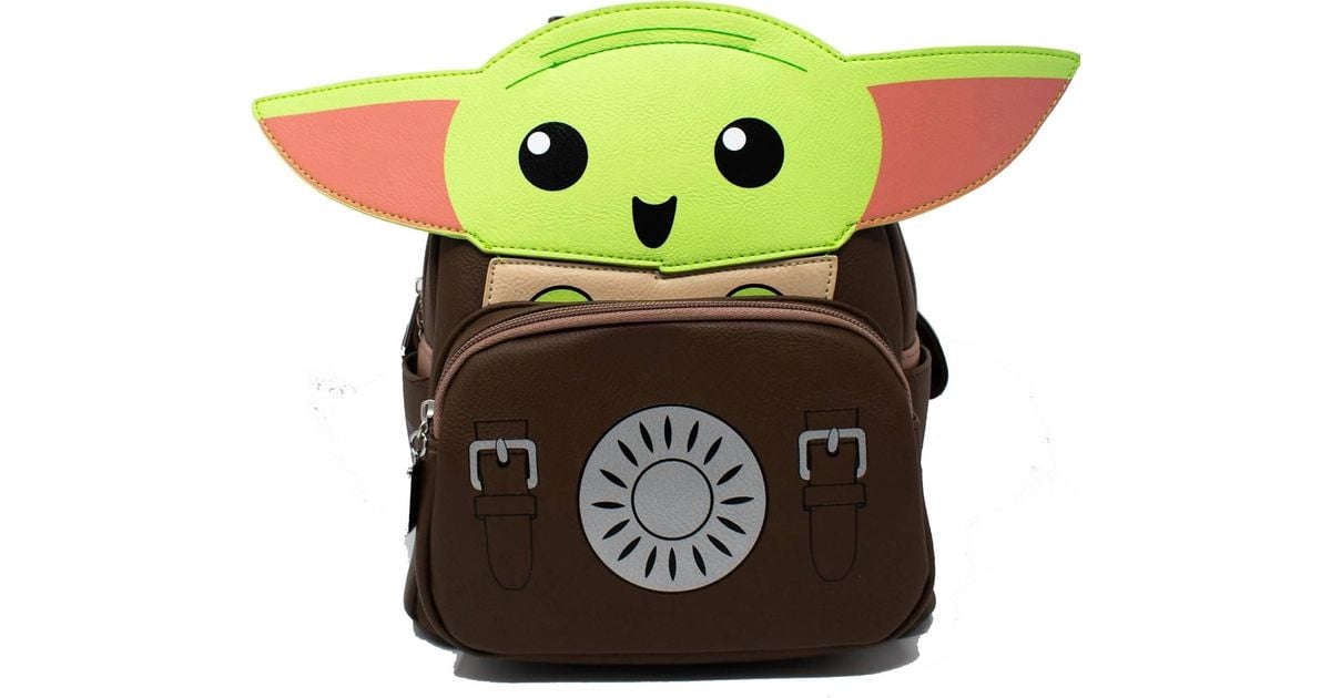 Loungefly Baby Yoda Grogu Mandalorian Mini Backpack in Green | Lyst