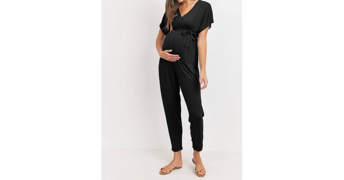 Hello Miss Nursing Tapered Jumpsuit in Black | Lyst