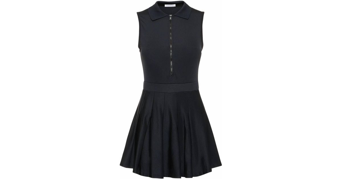 WeWoreWhat Zipper Front Tennis Dress in Black | Lyst