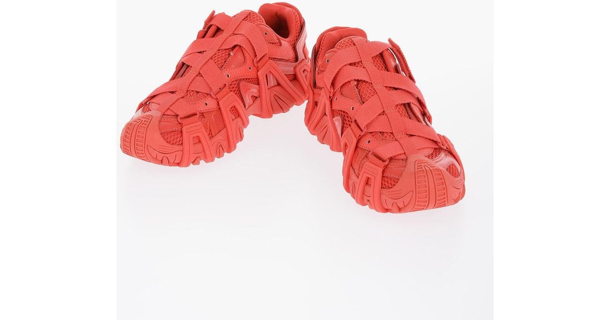 DIESEL Tec Prototype-Cr Sneakers With Velcro Fastening in Red for Men ...