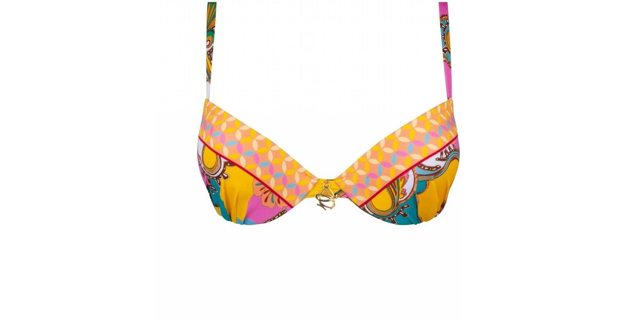 Lise Charmel Push-Effect Shell Bikini Top in Orange | Lyst