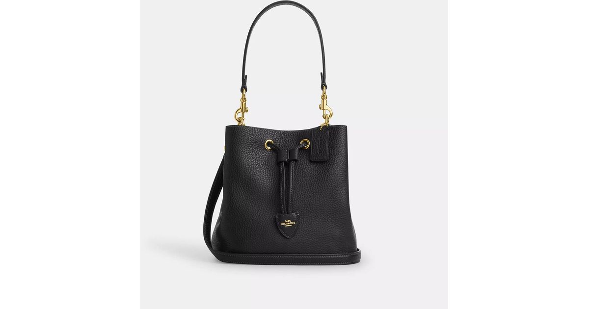 COACH Rowan Bucket Bag in Black | Lyst