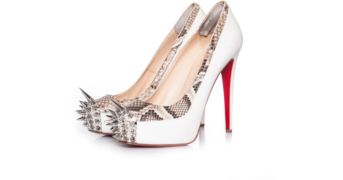 Christian Louboutin Platform Spike Pumps in Pink | Lyst