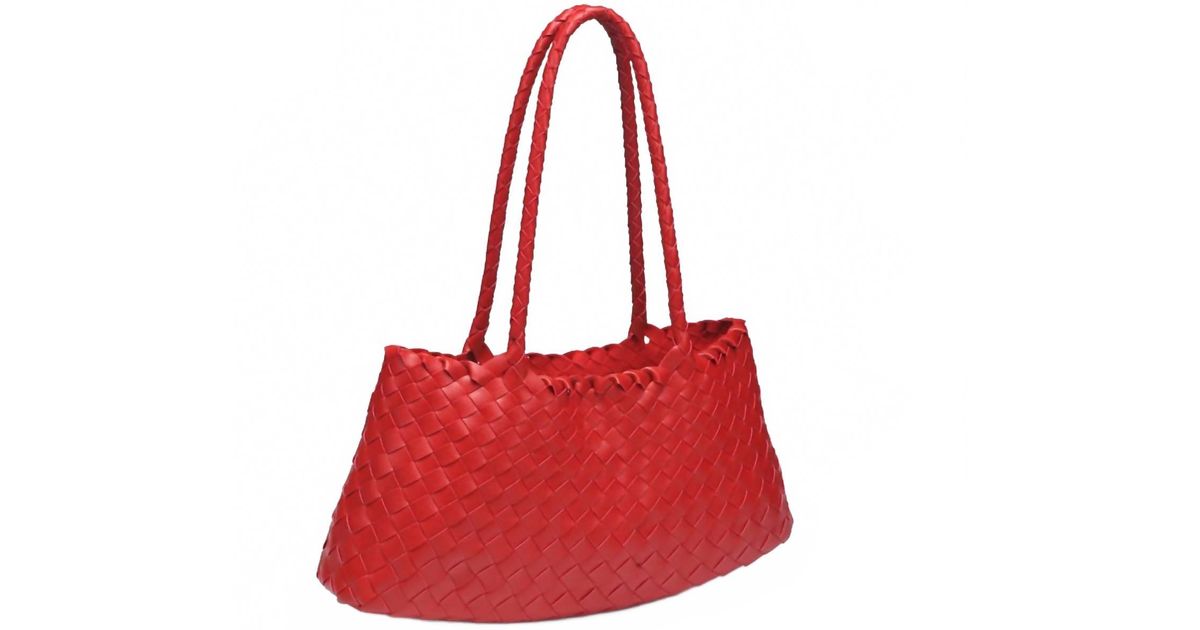Moda Luxe Millie Woven Shoulder Bag in Red | Lyst