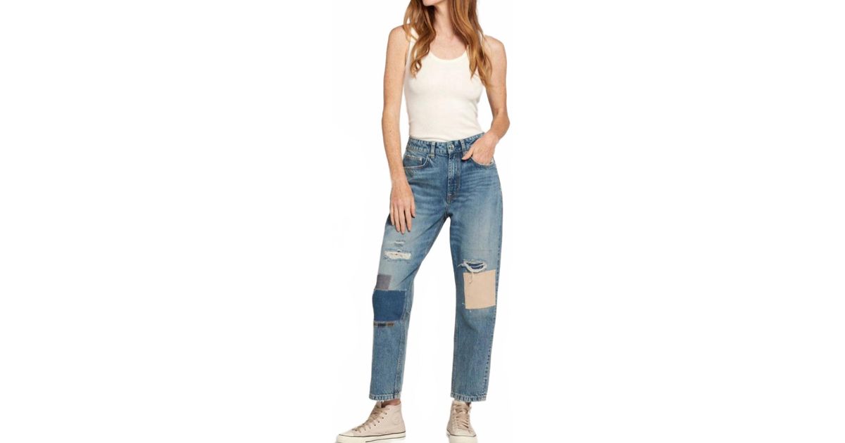 Current/Elliott Boy Genius Boyfriend Jeans in Blue | Lyst