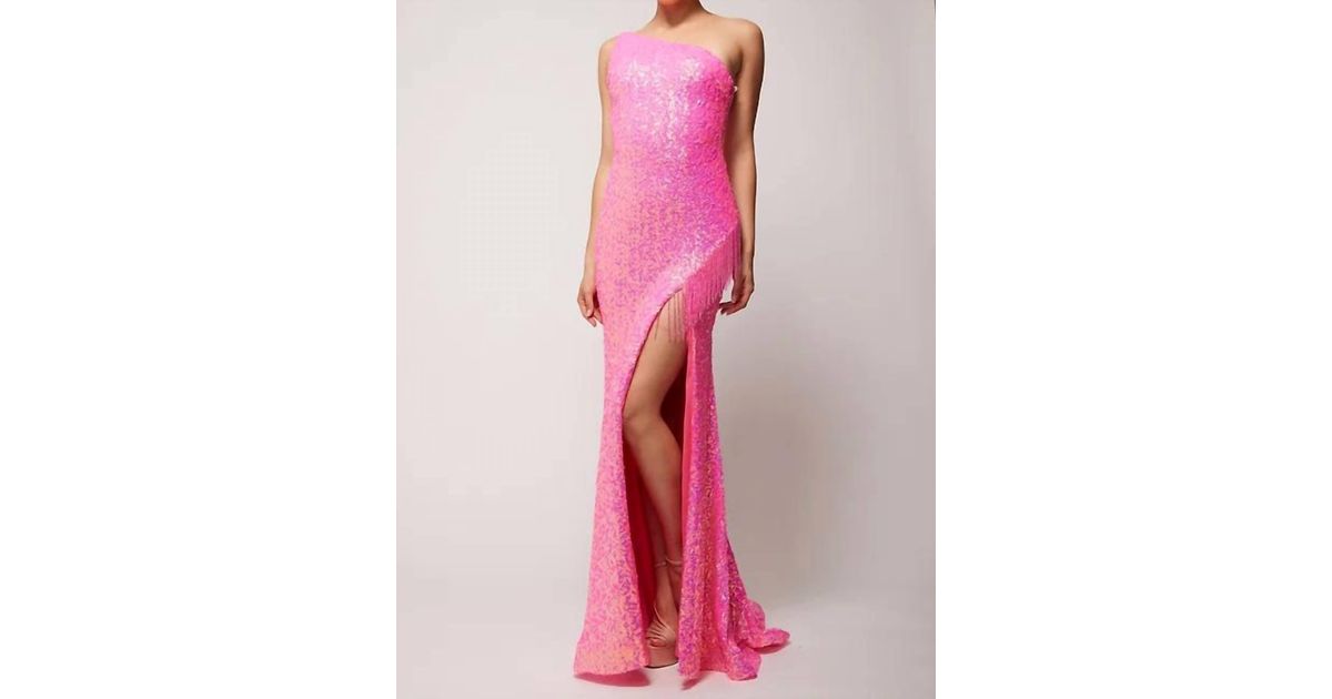 Vienna Prom Sequin Prom Dress Gown in Pink | Lyst