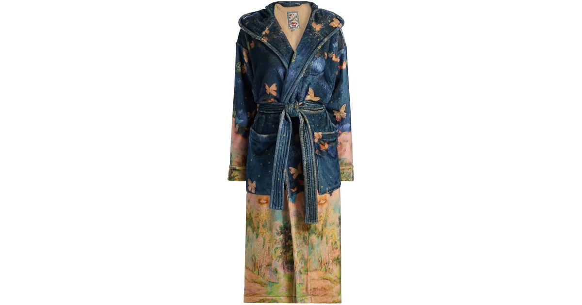 Johnny Was Aurelius Cozy Robe in Blue | Lyst