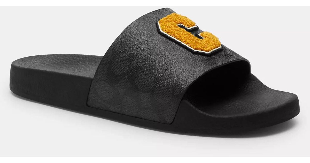 COACH Slide in Black for Men | Lyst