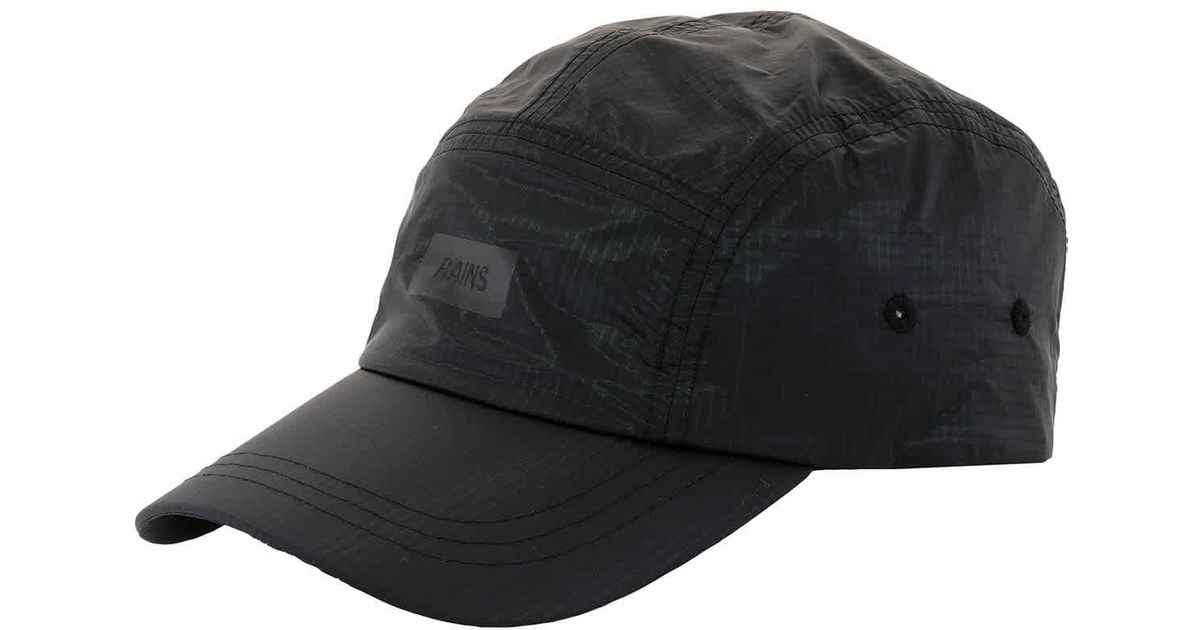 Rains Waterproof Nylon 5 Panel Ripstop Cap in Black for Men | Lyst