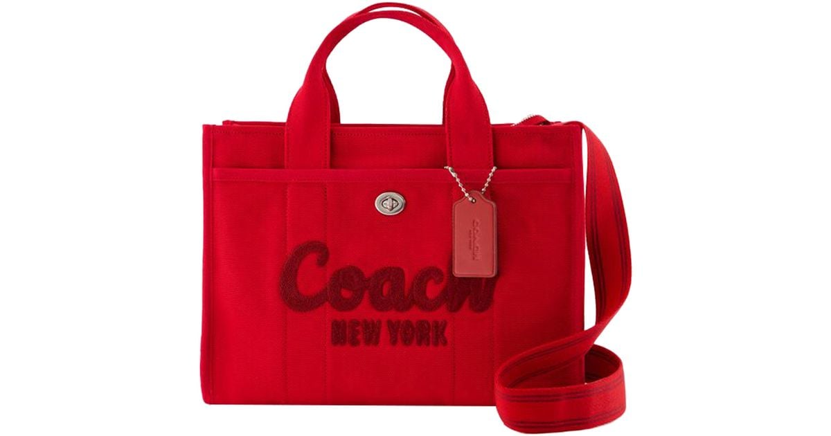 COACH Tote Bags in Red | Lyst